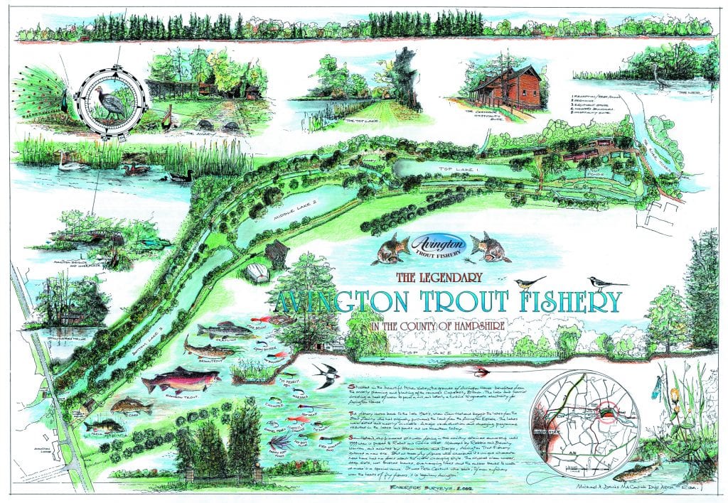 AVINGTON map – Avington Trout Fishery